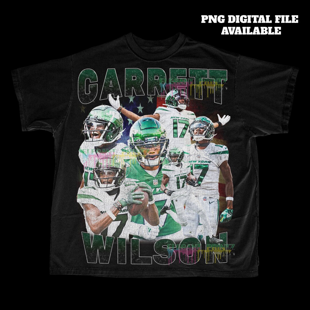 Graphic Style Garrett Wilson PNG, Jets PNG , Nyc Png, Football Png ...