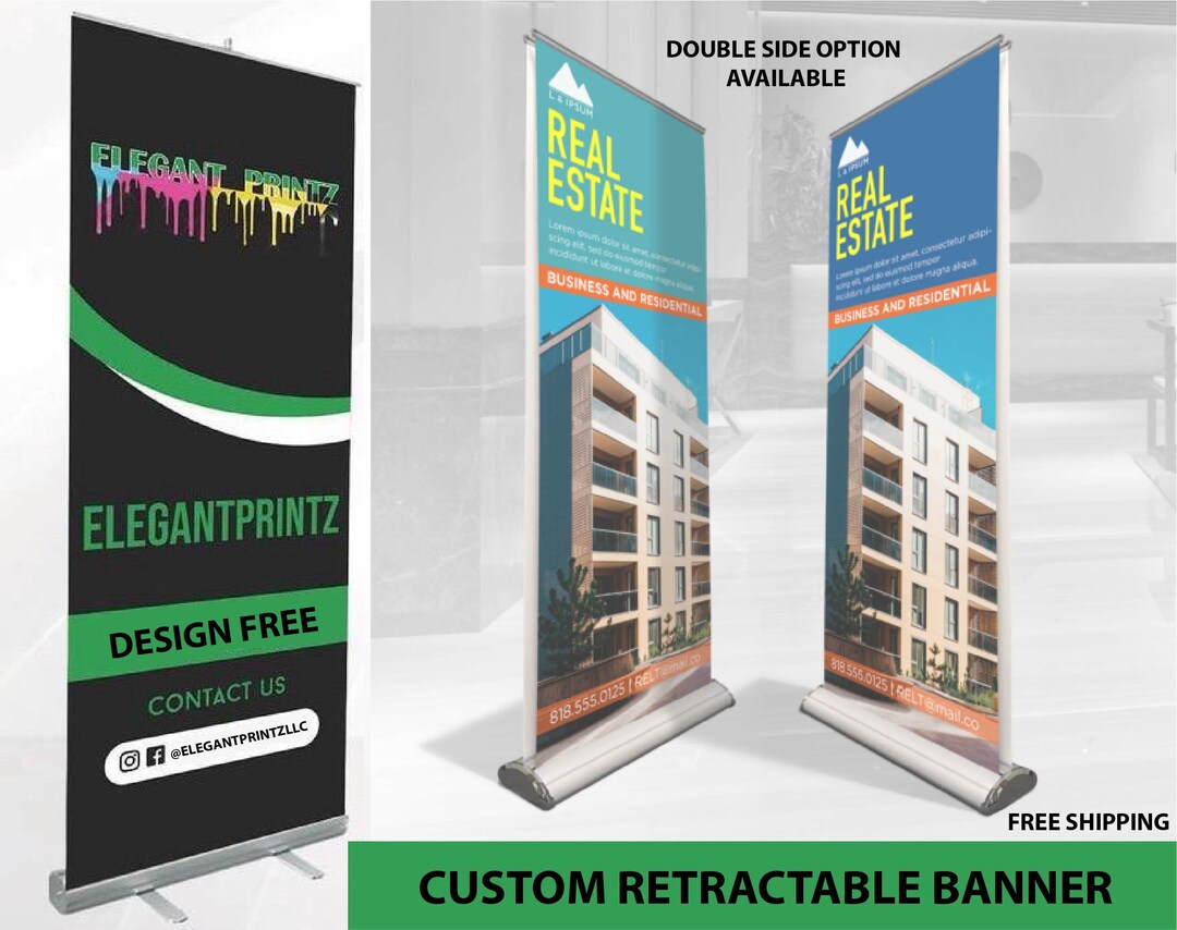 Custom Retractable Banner, Retractable Banner, Brand Banner, Stand Roll ...