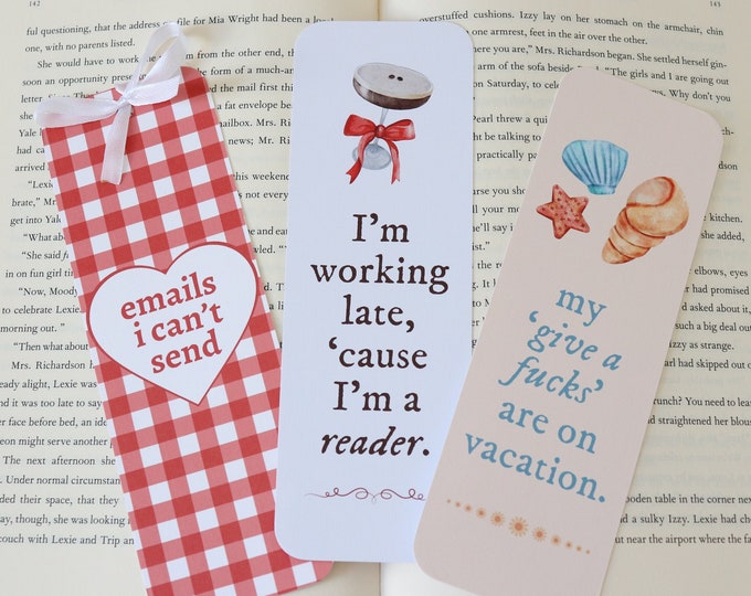 Sabrina Carpenter Inspired Lyric Bookmarks With Pink Blue Lace for ...
