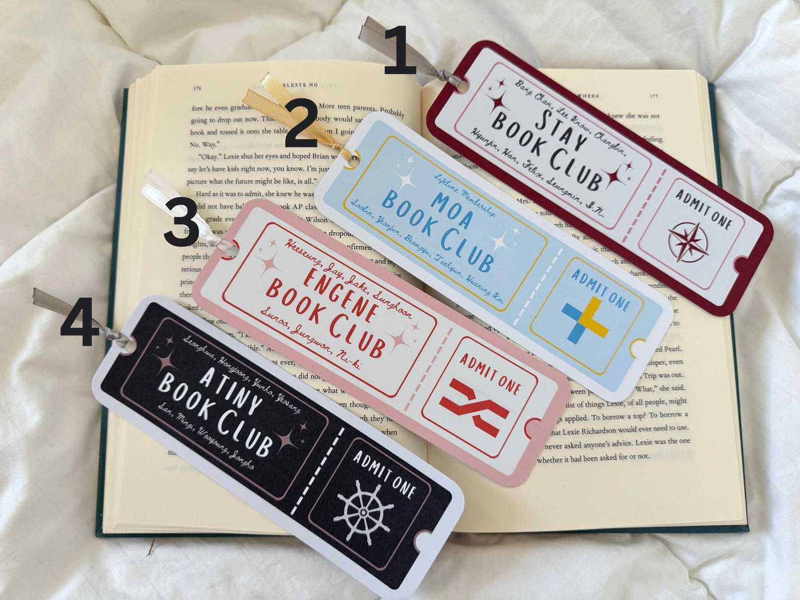 Kpop Fandom Inspired Ticket Bookmarks - Etsy