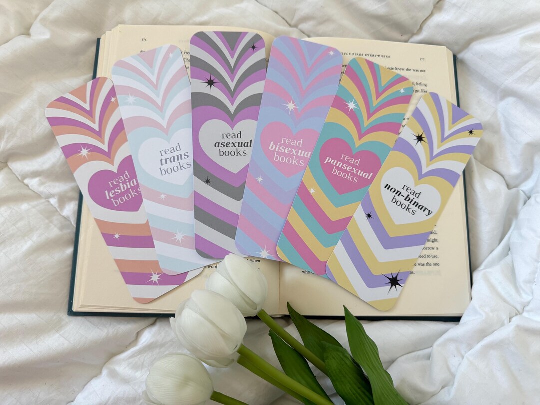 Pride Bookmarks Bisexual Lesbian Pansexual Trans Non-binary Asexual ...