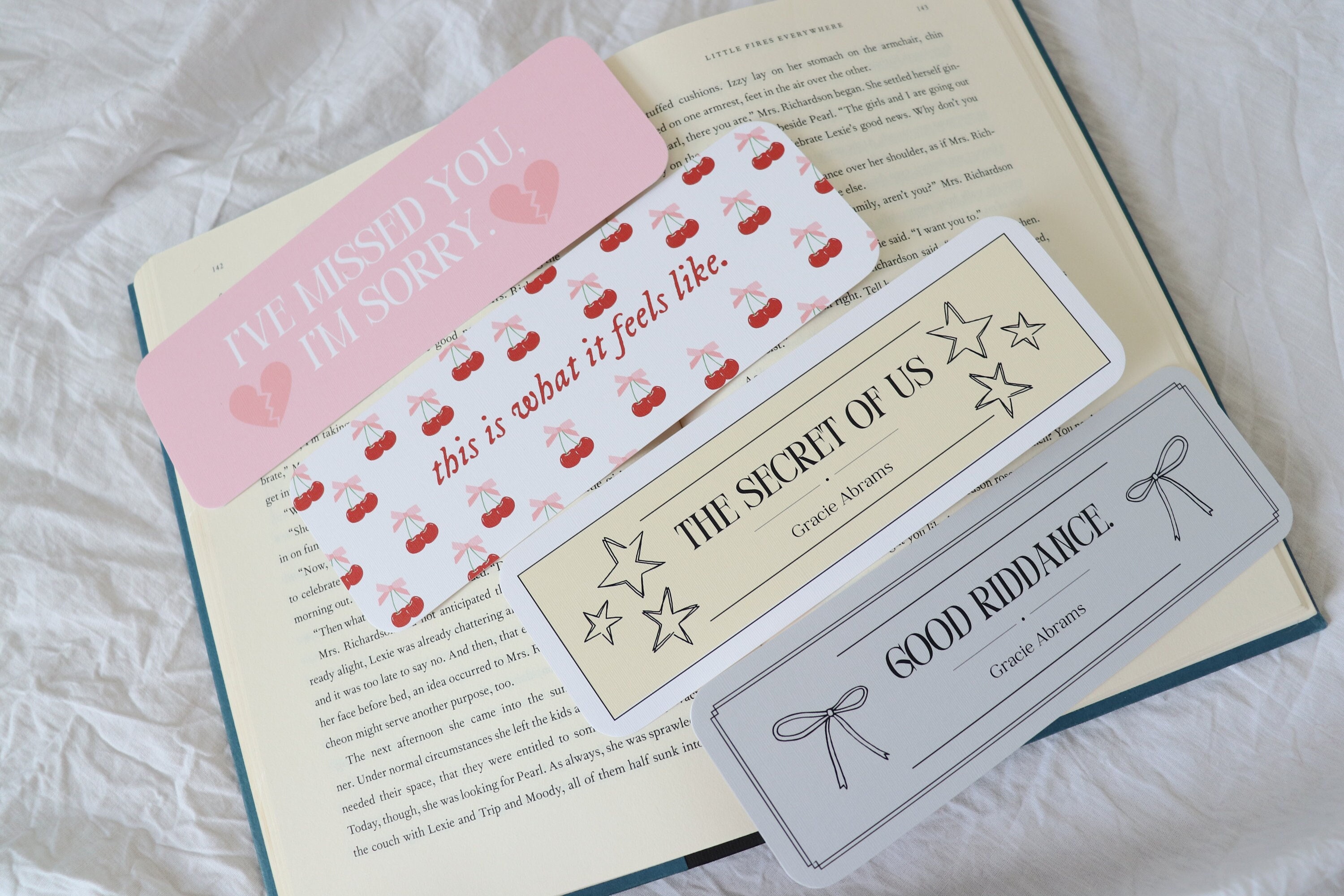 Gracie Inspired Fanmade Bookmarks Coquette Good Riddance the Secret of ...