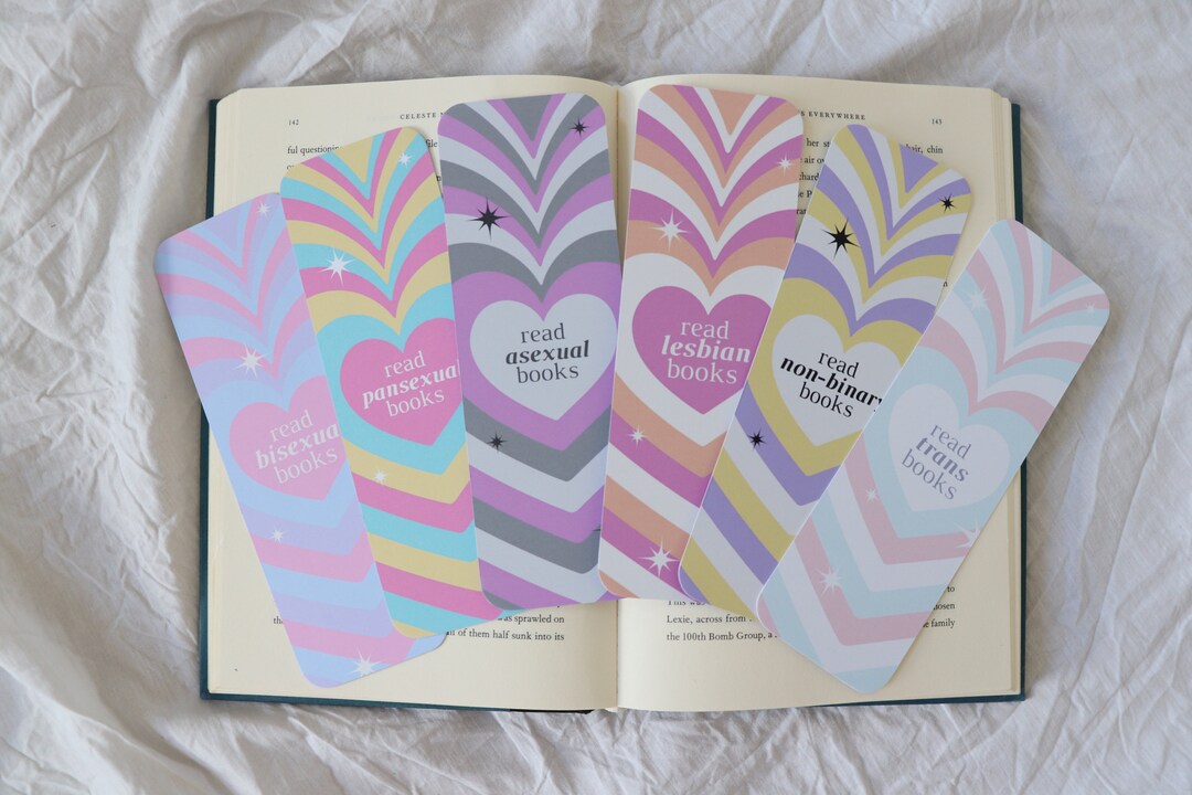 Pride Bookmarks Bisexual Lesbian Pansexual Trans Non-binary Asexual ...
