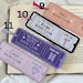 Kpop Fandom Inspired Ticket Bookmarks - Etsy