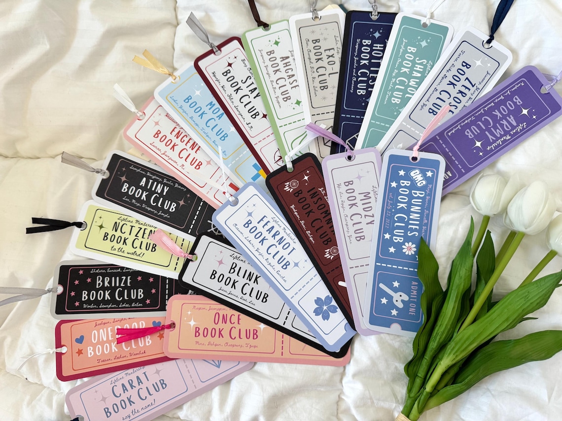 Kpop Fandom Inspired Ticket Bookmarks - Etsy