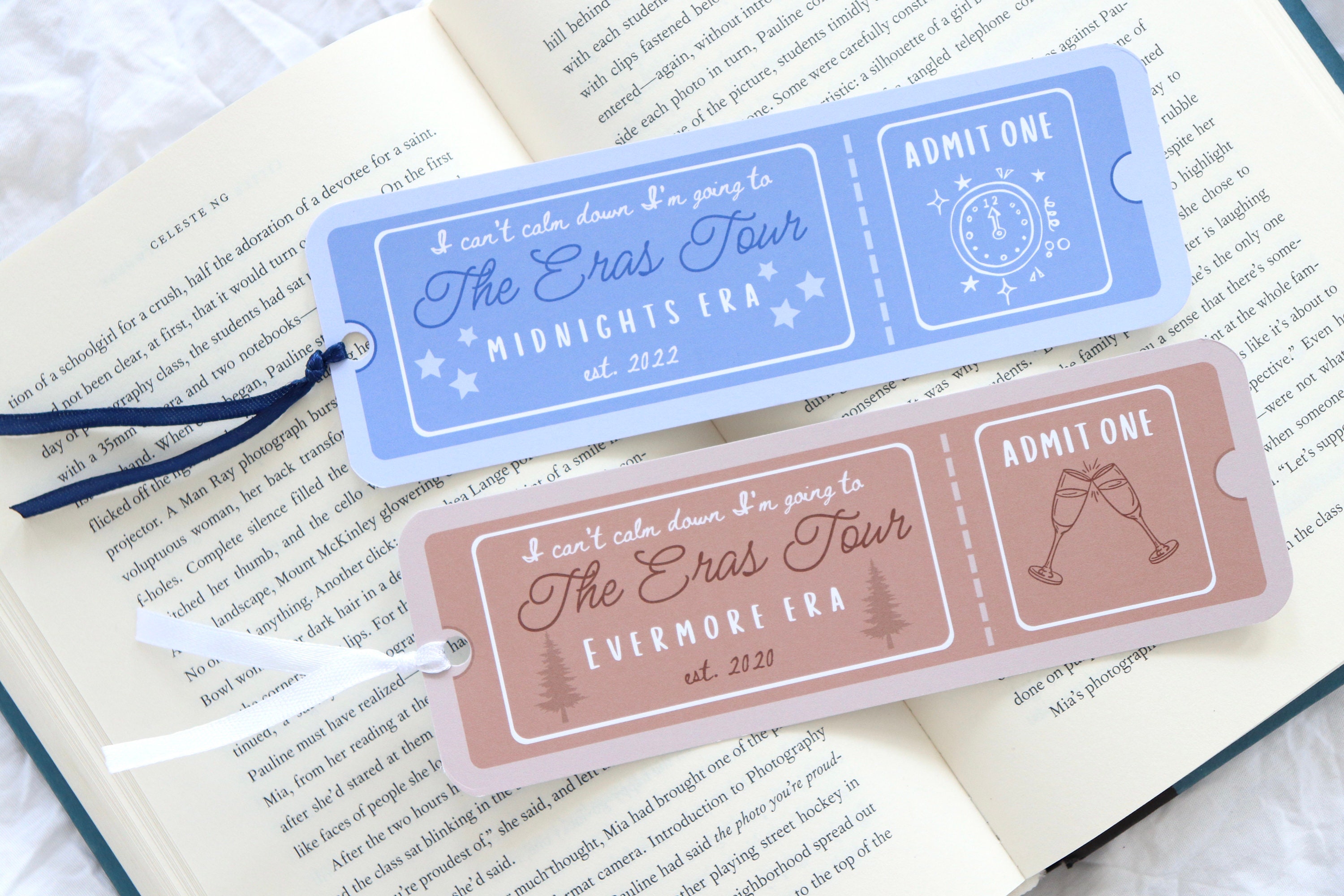 Eras Tour Inspired Ticket Bookmarks - Etsy