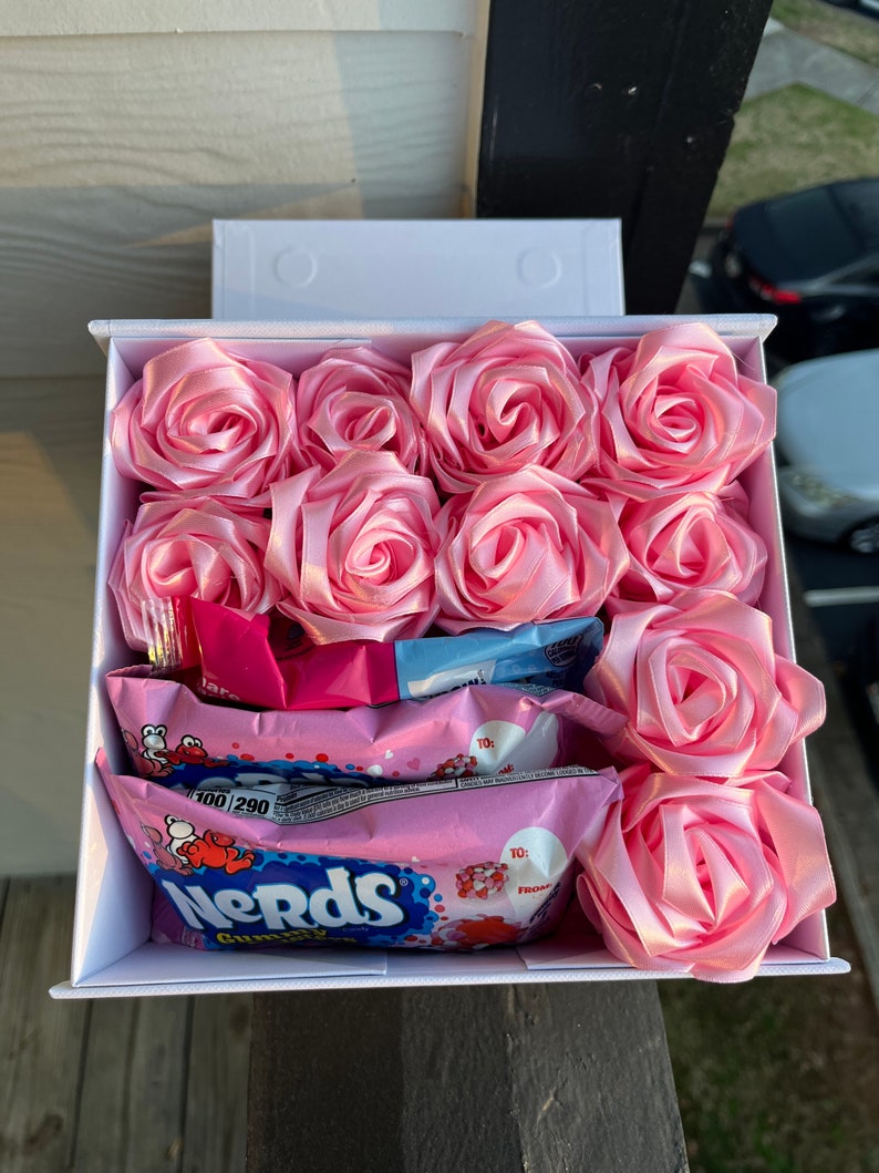 Eternal Rose Box W/ Candy - Etsy