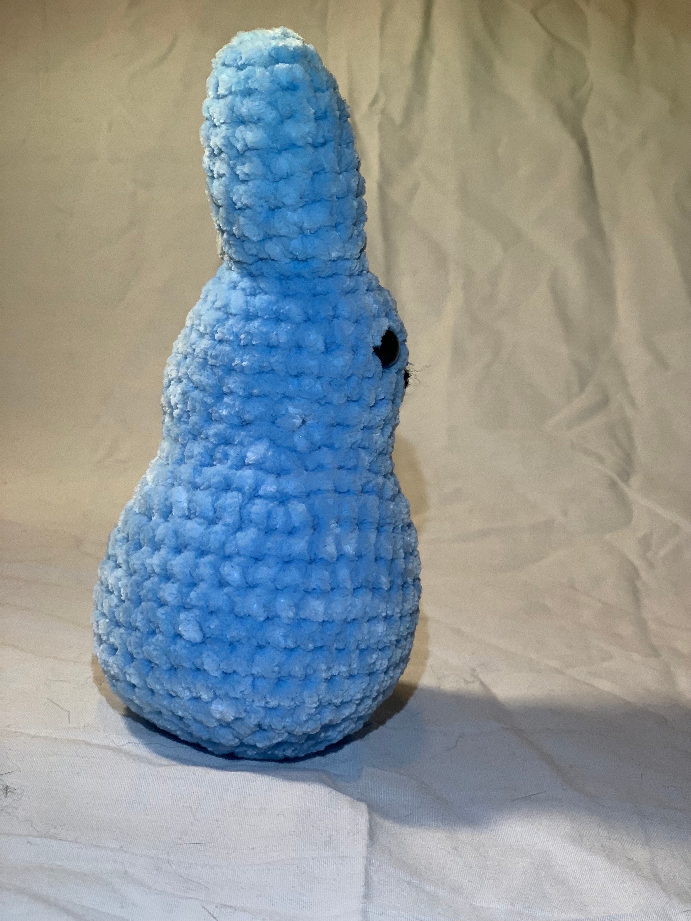 Peep Bunny Plush Crochet Stuffed Animal Decoration - Etsy
