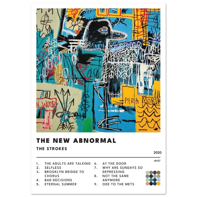 The Strokes the New Abnormal Premium Album Poster Wall Art Album Art Available in A4 A3 & A1 - Etsy