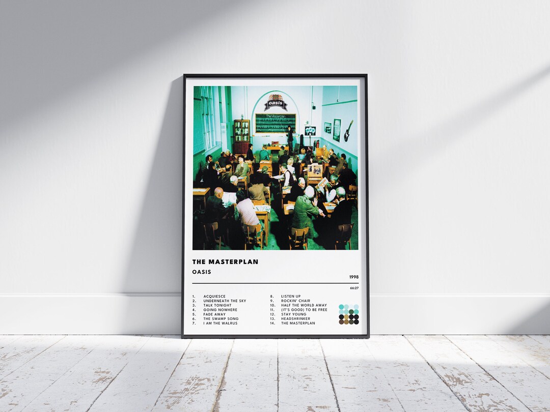 Oasis the Masterplan Premium Album Wall Art Poster & Framed Versions Available in A4 A3 A1 - Etsy