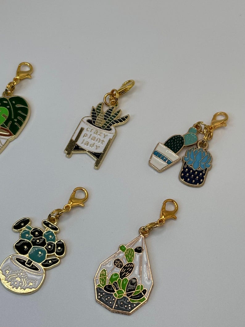 Badge Reel Charm for Plant Lover Monstera Badge Buddy Plant Clip on ...