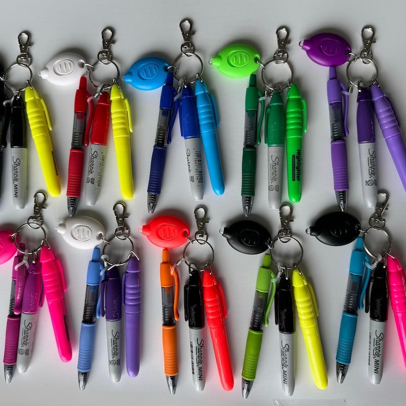 Mini Pens Keychain - Etsy