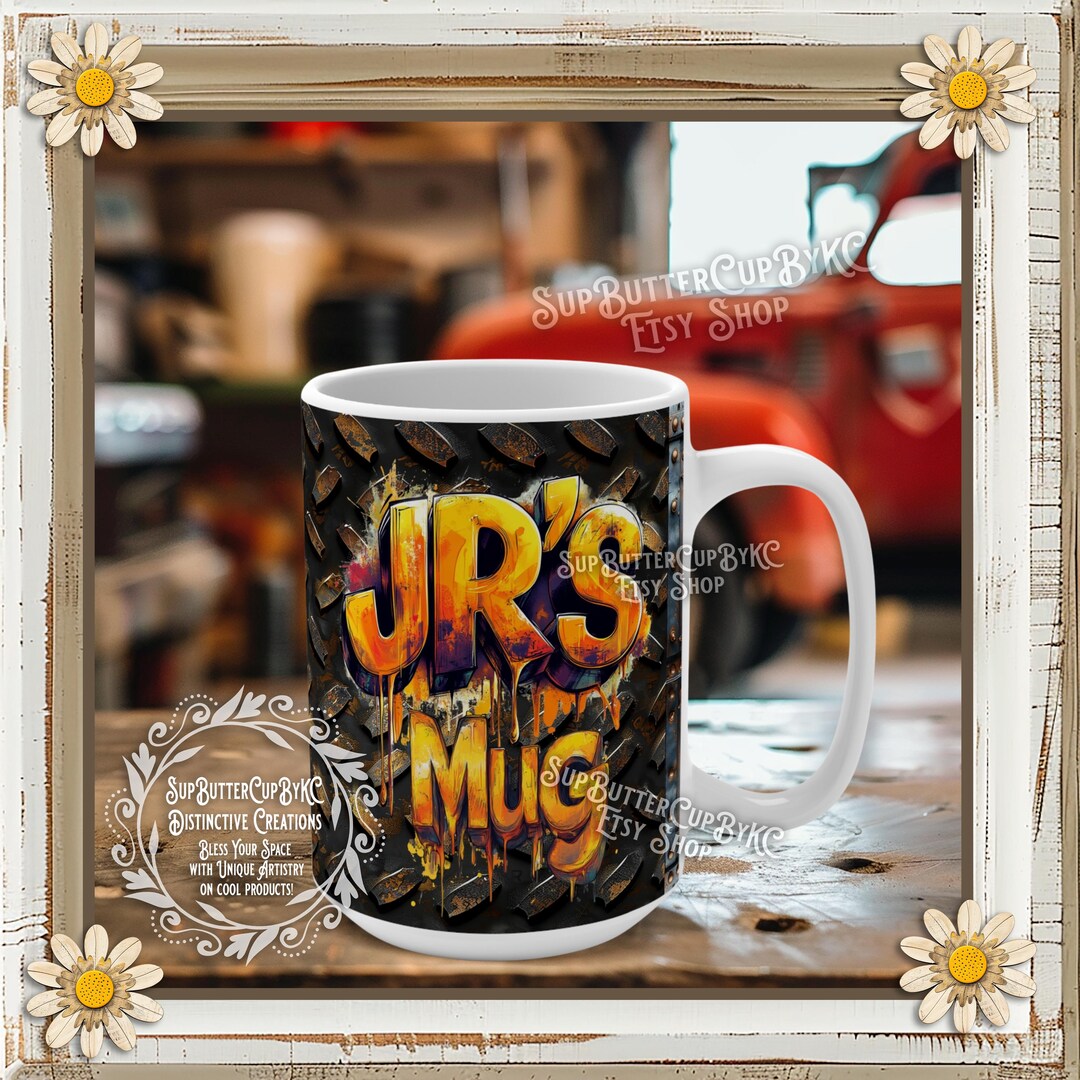 Jr's One of Kind Mug Men's Rugged Custom Name Mens Personalized ...
