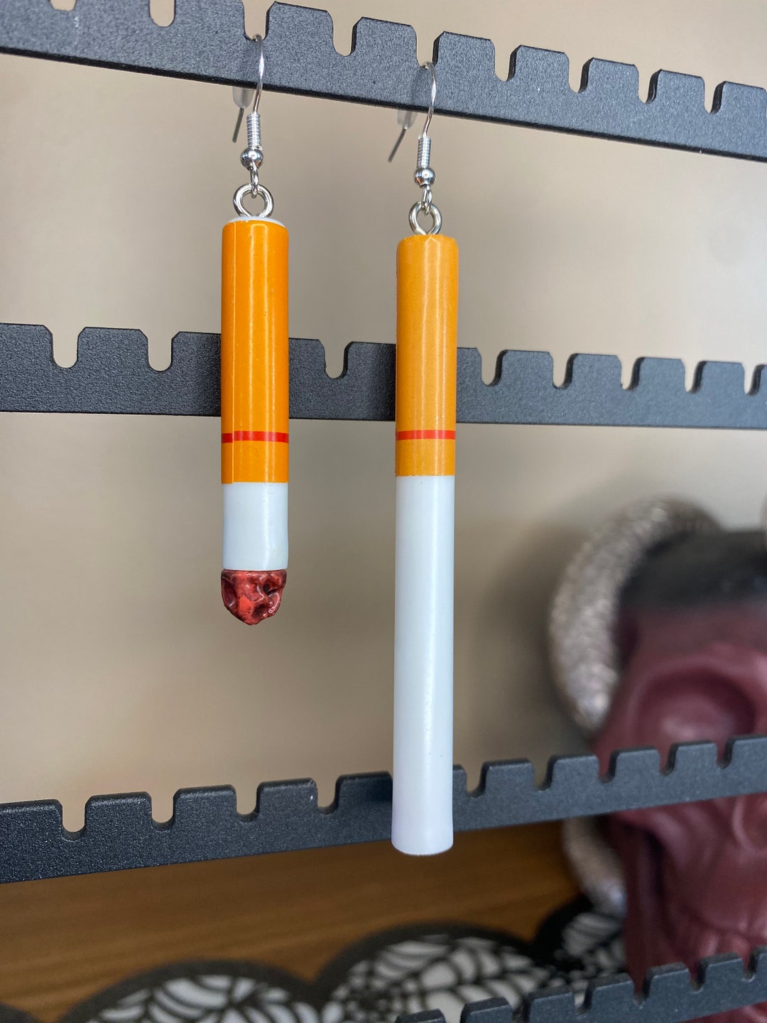 Fake Cigarette Earrings - Etsy