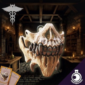 Wearable Monster Mask | Props & Beyond | One Size Fits Most | Skeletal ...