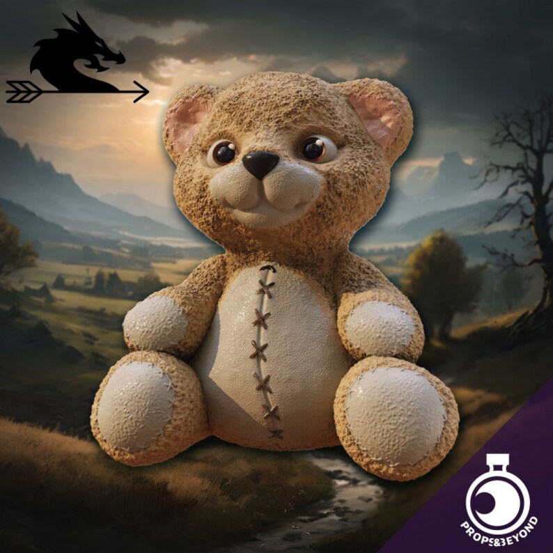 Teddy Bear Mimic | Props & Beyond | Teddy Mimic Figurine | 3D Printed ...