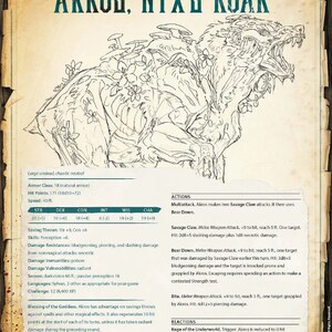 Akros, Nyx's Roar | Witchsong Miniatures | Undead Bear | 3D Printed ...