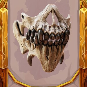 Wearable Monster Mask | Props & Beyond | One Size Fits Most | Skeletal ...