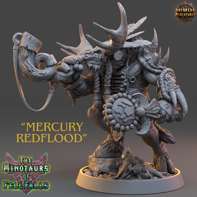 Minotaur Warriors Daybreak Miniatures Minotaurs of Fell Falls 3D ...