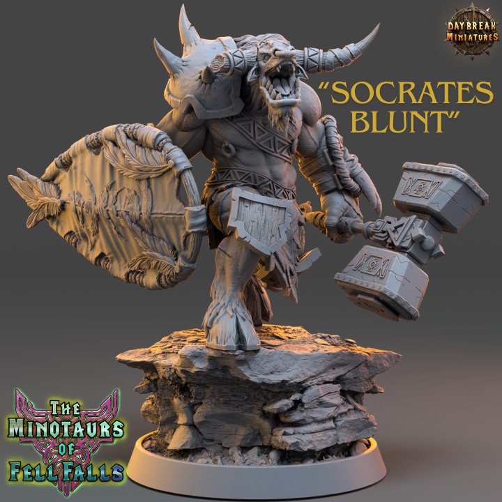 Minotaur Warriors Daybreak Miniatures Minotaurs of Fell Falls 3D ...