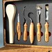 Spoon Carving Set of 5 Tools, Wood Carving Tools, Bowl Carving Set ...