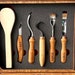 Spoon Carving Set of 5 Tools, Wood Carving Tools, Bowl Carving Set ...