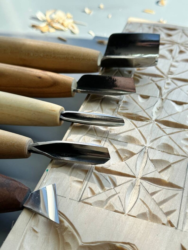 Carving Set for Children, Chip Carving Knives, Short Tools for Carving ...