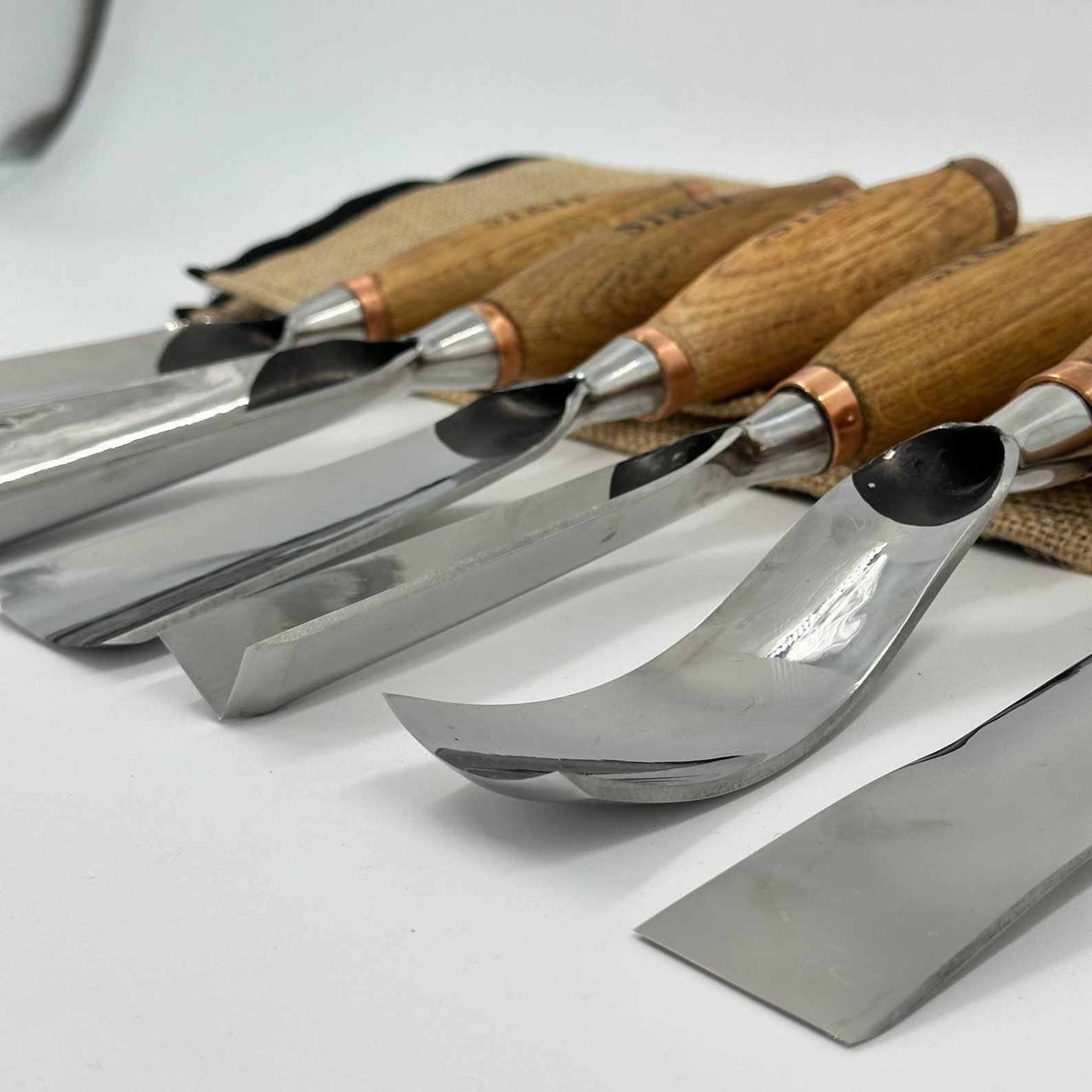 STRYI Wood Carving Chisels, 6pc Sculpture Gouge Set, Heavy-duty Chisels ...
