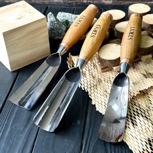 Sculpture Chisels Set, Wood Carving Kit 3pcs for Sculpting, Large ...