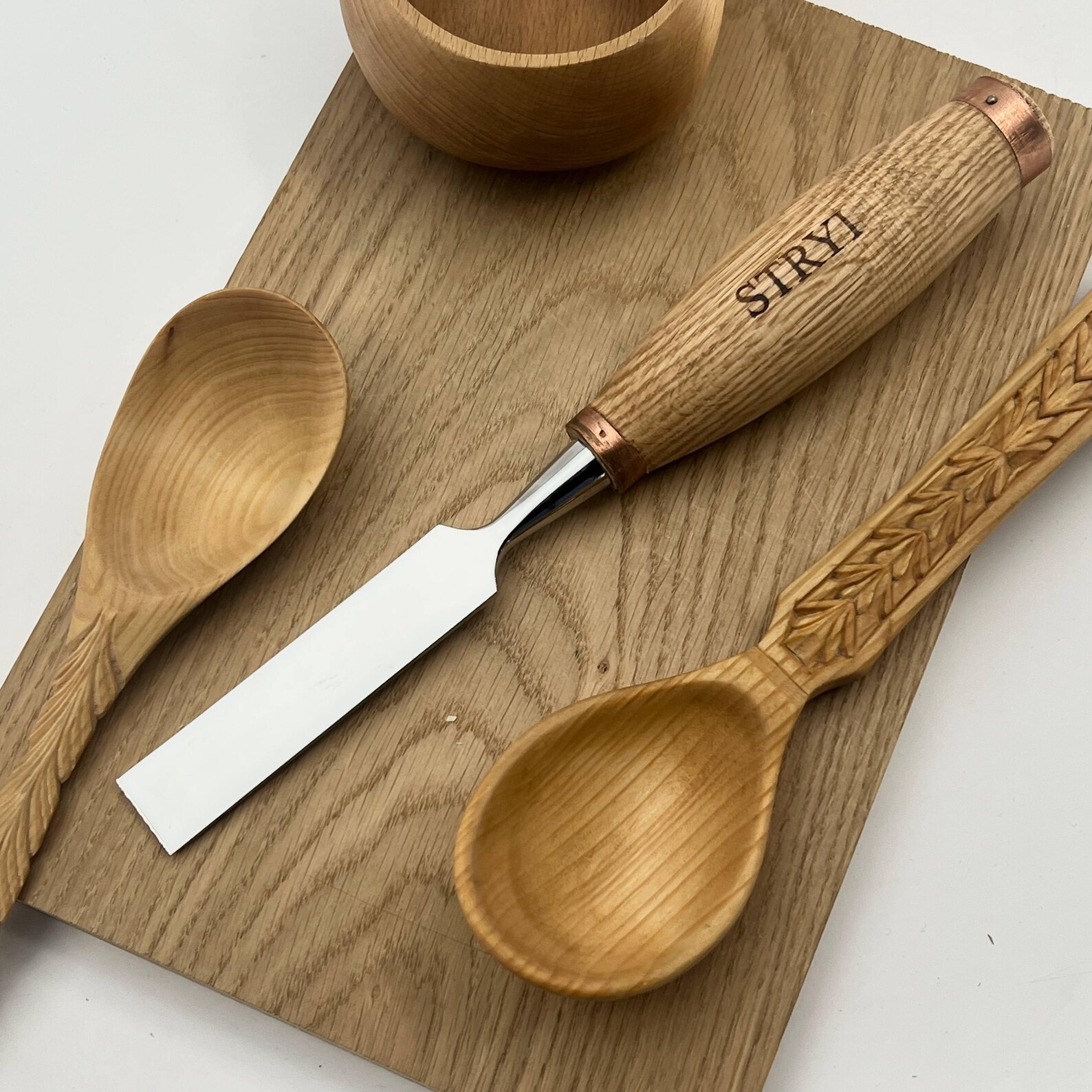 Wood Carving Kit for Spoon and Kuksa Carving, Forged Tools, Woodworking ...