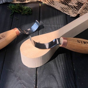 Spoon Bowl and Kuksa Carving Hook Knife 20mm, Hook Knife, Spoon Carving ...