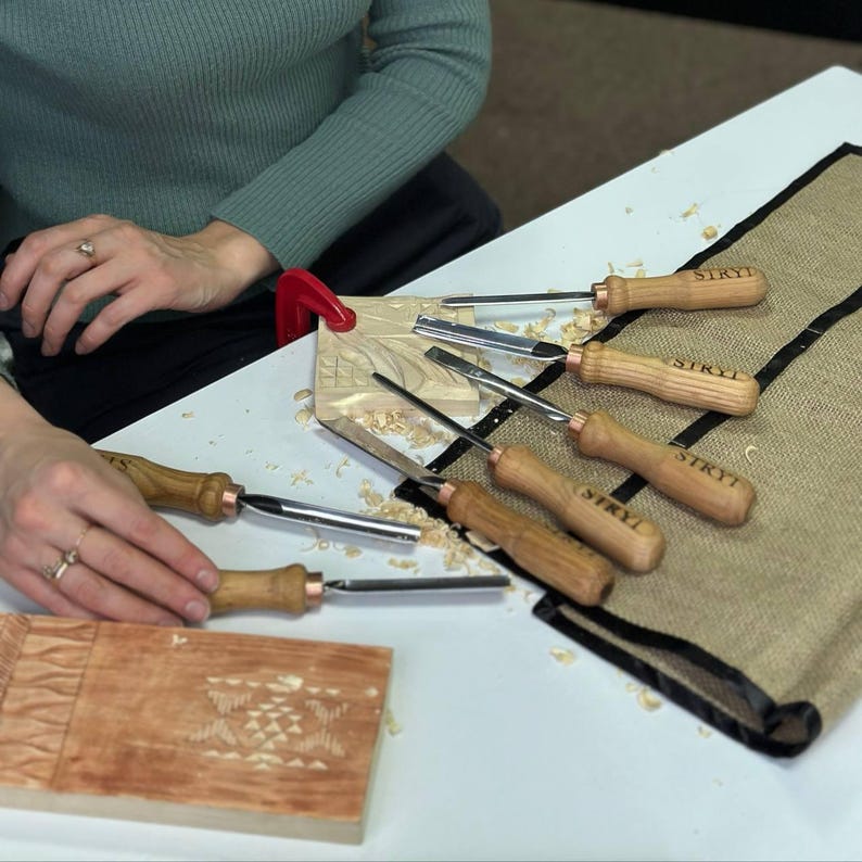 Wood Carving Kit, Gouges Set, Chisel Set, Relief Carving Tools, Gift ...