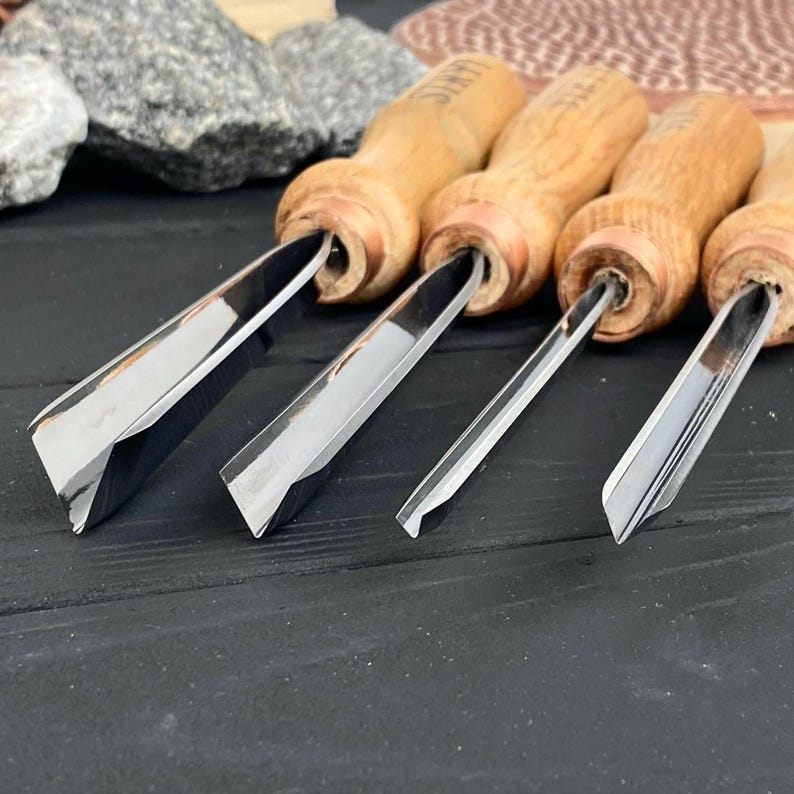 V-parting Chisel, Relief Carving Tools, Tool 60 Degrees, V-tool, Chisel ...