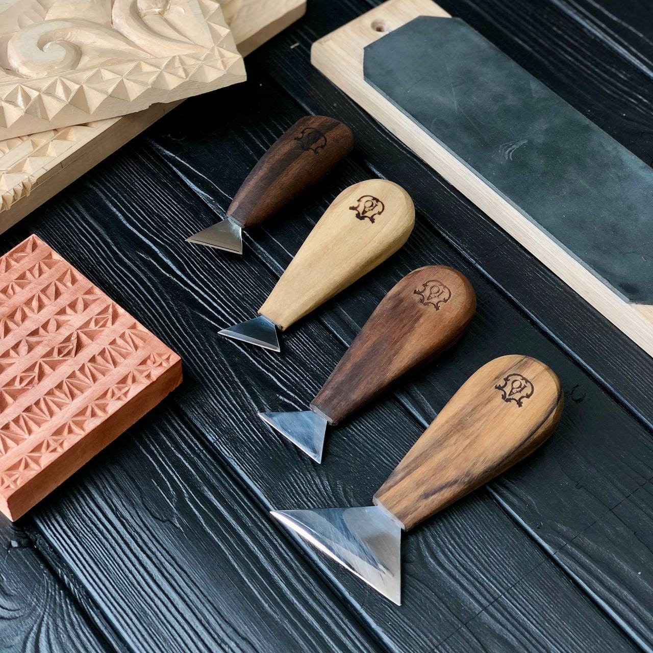 Chip Carving Knife Set, Forged Swallowtail Knives, Woodworking Tools ...