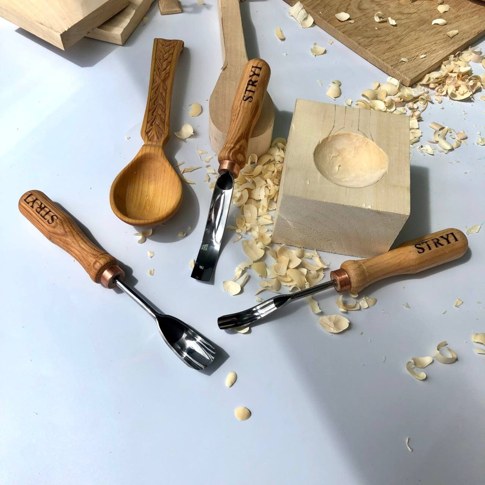 Spoon Carving Kit, Bowl and Kuksa Carving Kit, Gift for Husband, Gouges ...