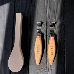 Spoon Bowl and Kuksa Carving Hook Knife 20mm, Hook Knife, Spoon Carving ...