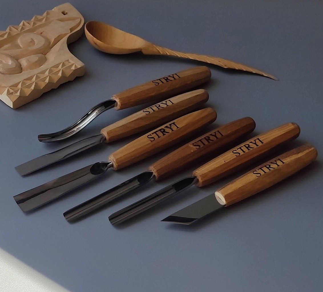 Wood Carving Kit, Chisels Set, Craft Kit, Gift for Student, Gouges Set ...