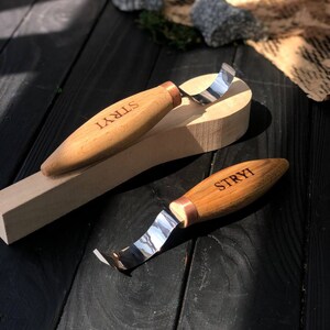 Spoon Bowl and Kuksa Carving Hook Knife 20mm, Hook Knife, Spoon Carving ...