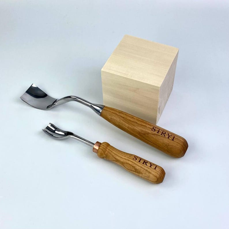 Bowl Carving Gouges Set, Spoon Carving Tools, Dog Leg Gouge, DYI Kit, Gift for Boy, Chisels ...
