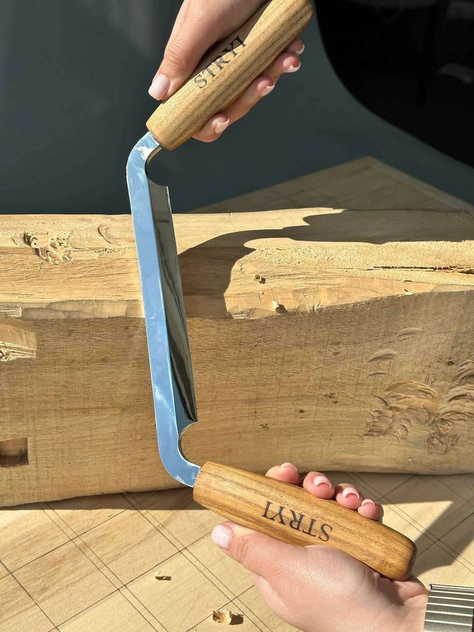 Bent Drawknife, Carpentry Tools. Pushknife, Camping Tools, Wood Carving ...