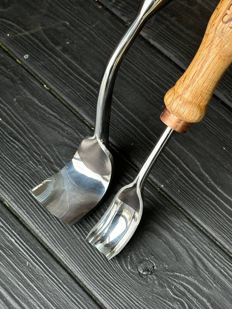 Forged Bowl Carving Gouges Set: STRYI Bent Carving Kuksa Tools, Gift ...