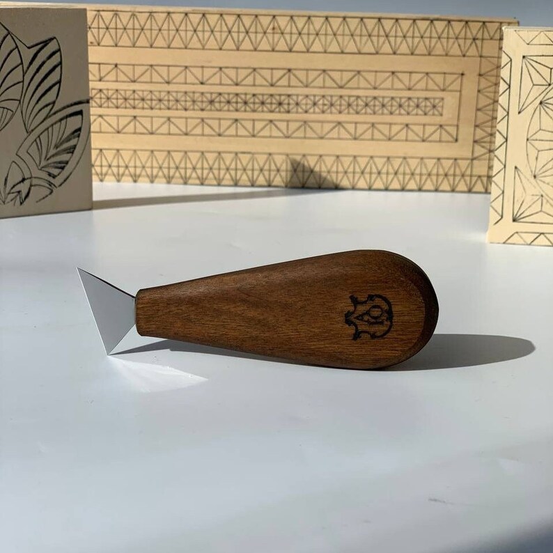 Woodcarving Swallowtail Knife With 30mm Blade for Geometric Pattern ...