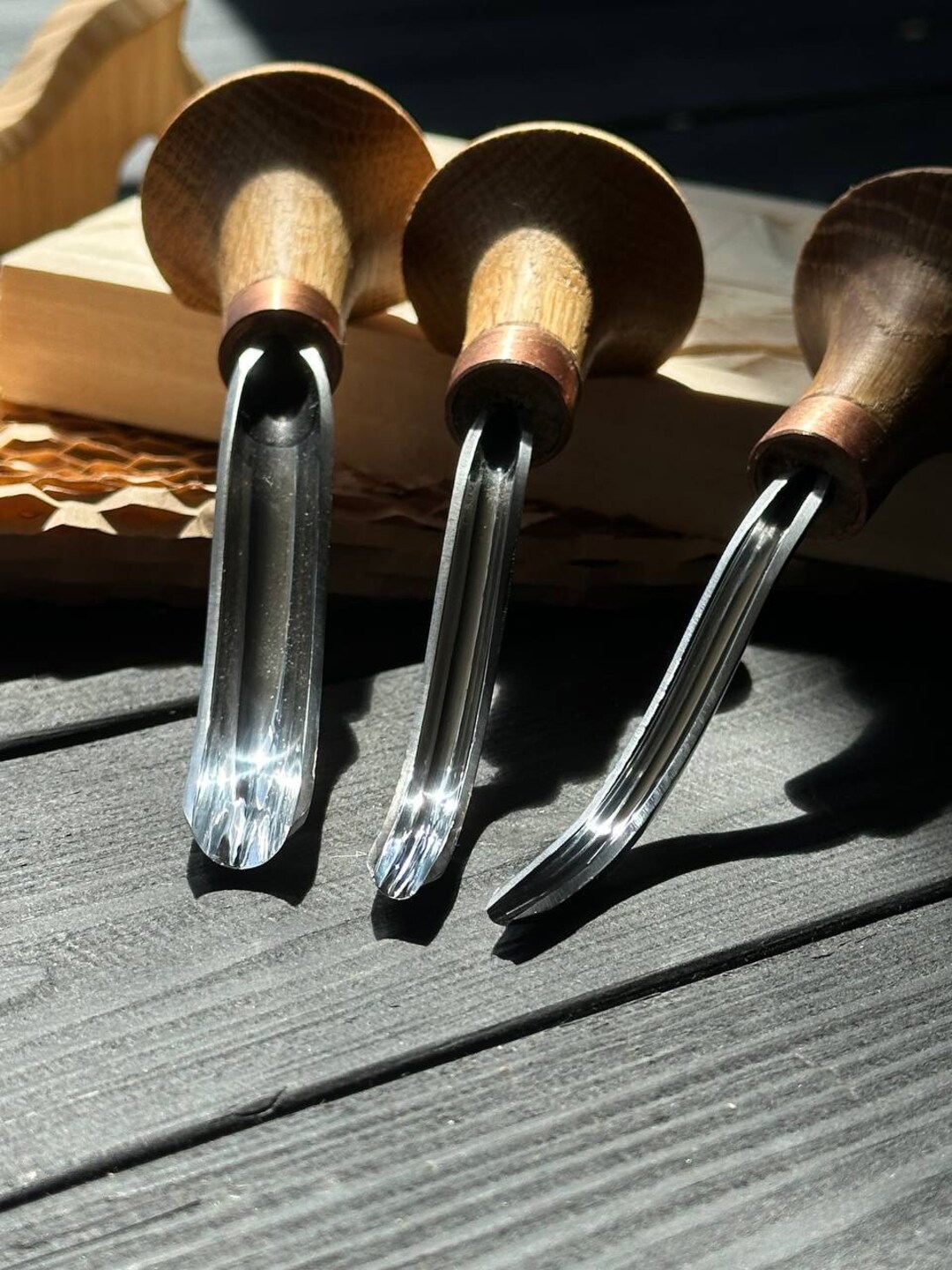 Palm Carving Bent Gouge, Linocut Tool, Burins STRYI, Palm Tool ...