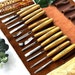Wood Carving Set 12 Pieces in a Genuine Leather Case, Carving Chisels ...