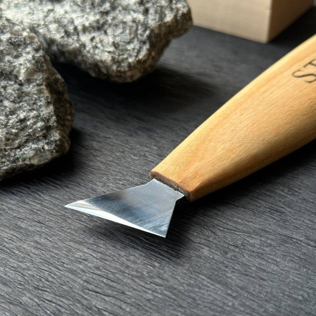 Chip Carving Knife, Triangle Knife for Geometric Patterns, Carving ...