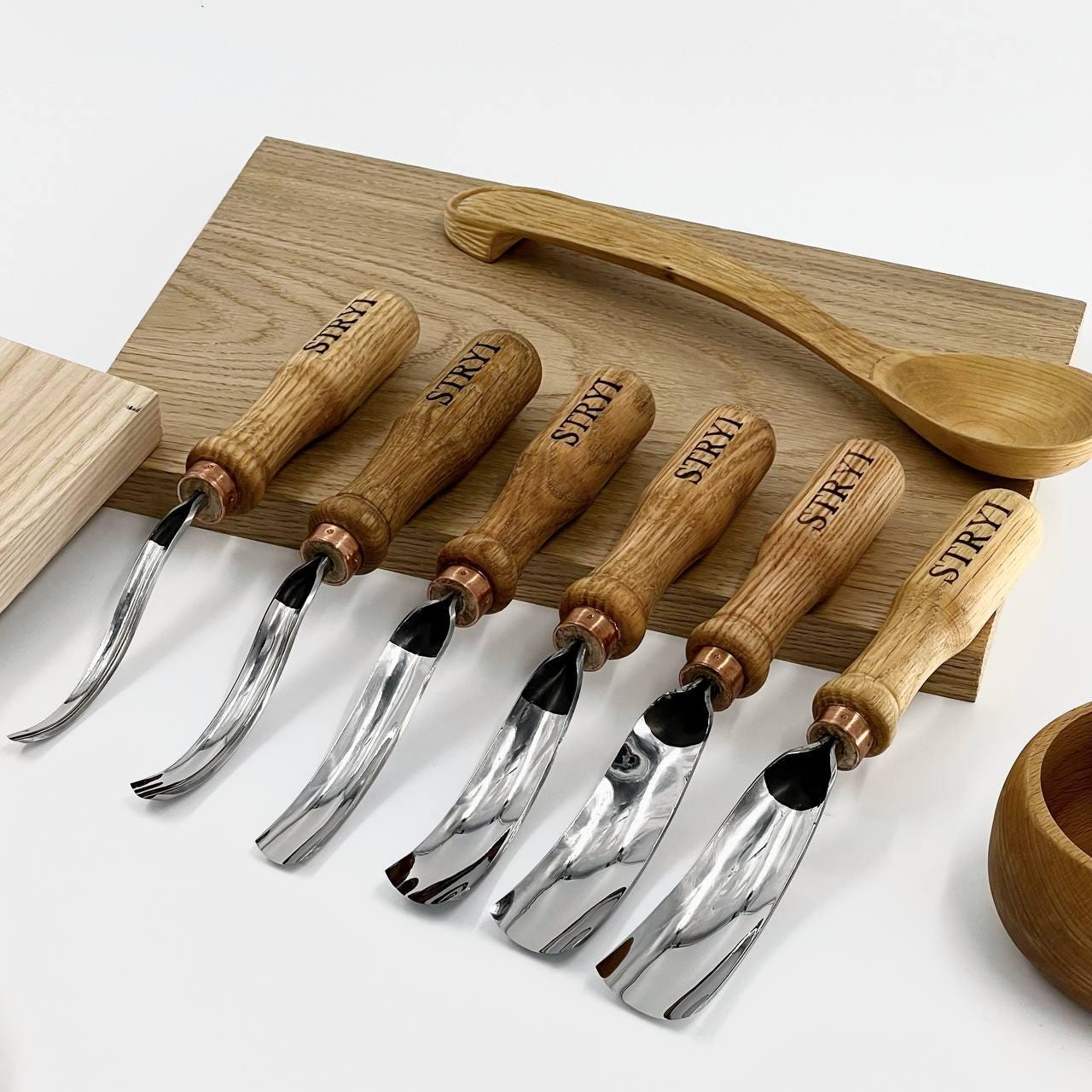 Long Bent Gouge, Bowl Gouge, Forged Carving Chisel, Wood Carving Tools ...