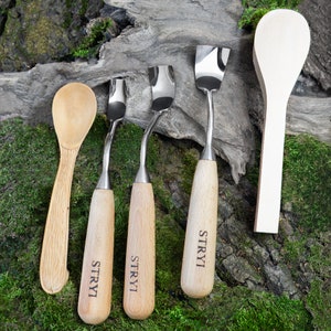 Large Bent Gouge, Wood Carving Tools, Bowl Gouge, Spoon, Kuksa, Cup ...