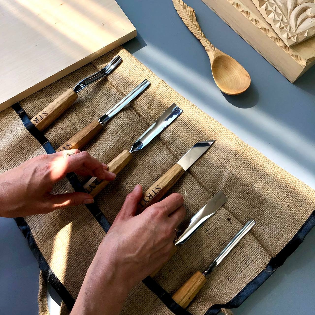 Wood Carving Kit, Chisels Set, Craft Kit, Gift for Student, Gouges Set ...