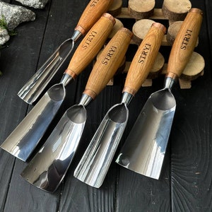 Large Gouges Set, Wood Carving Kit, Chisels Set, Woodworking Tools ...