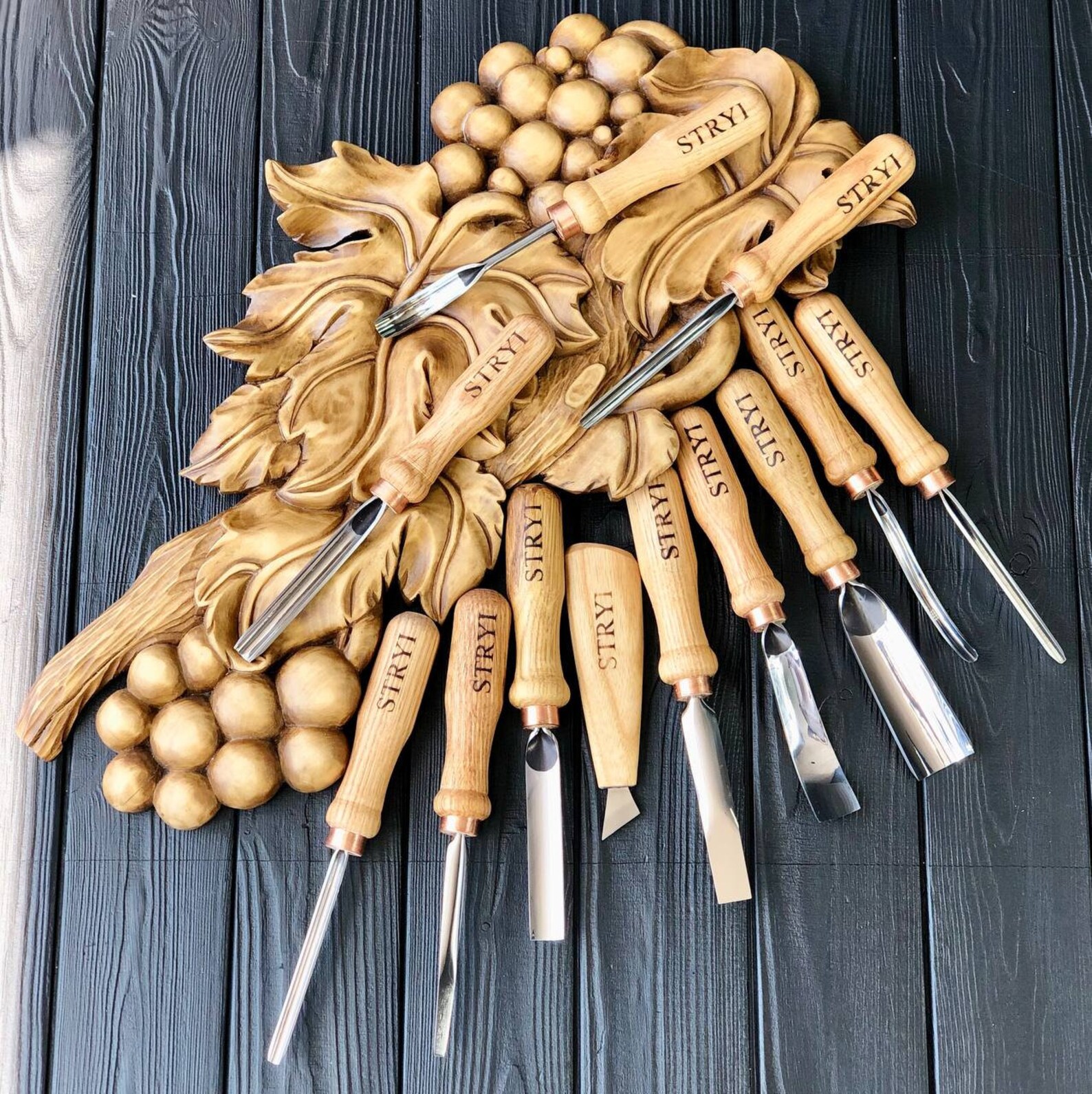 Wood Carving Kit, Relief Carving Tools, DIY Kit, Carving Kit, Woodcraft ...